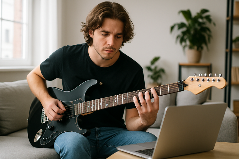 Apprendre la guitare électrique en ligne – Maxitabs